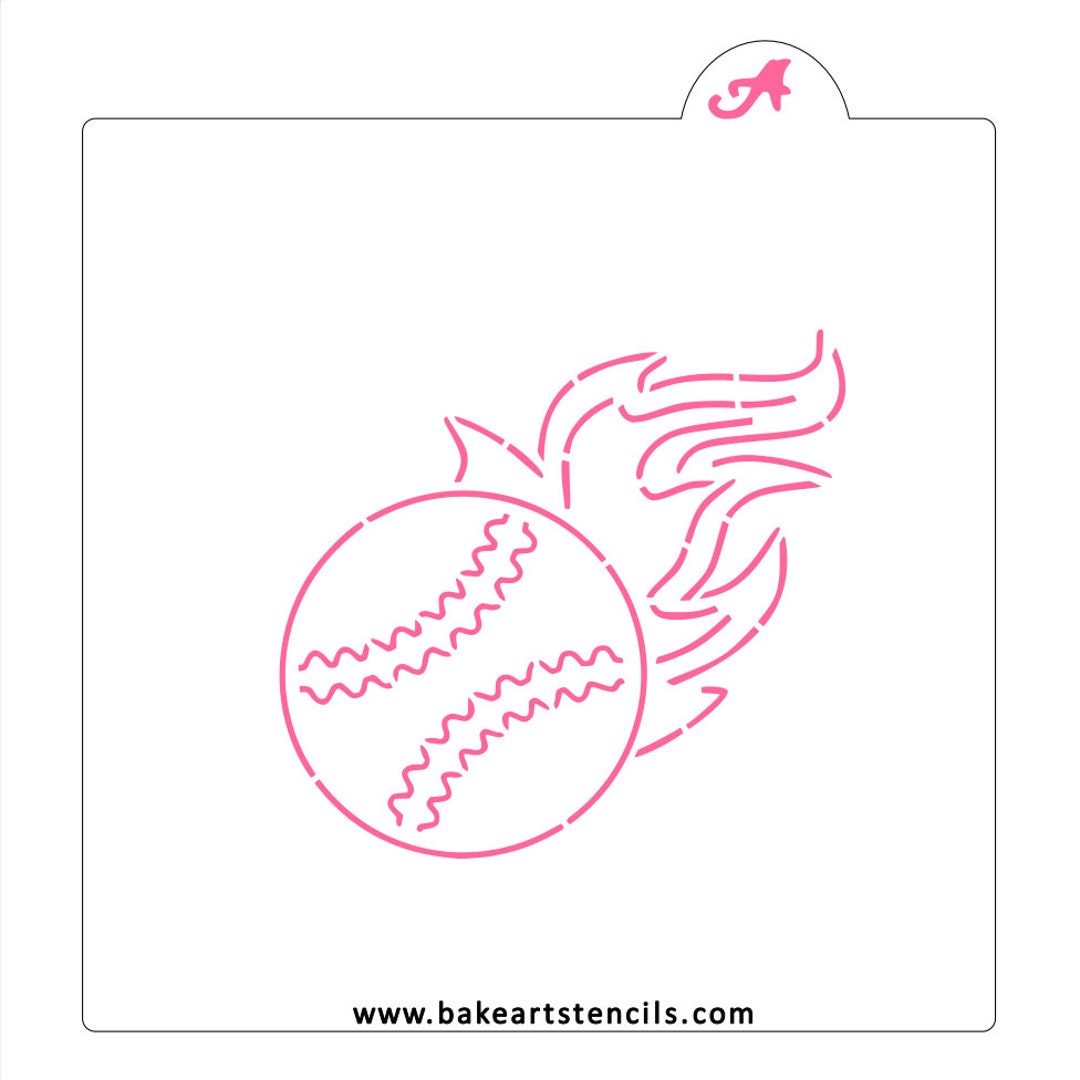 Baseball PYO Cookie Stencil, Softball PYO Cookie Stencil, Baseball ...