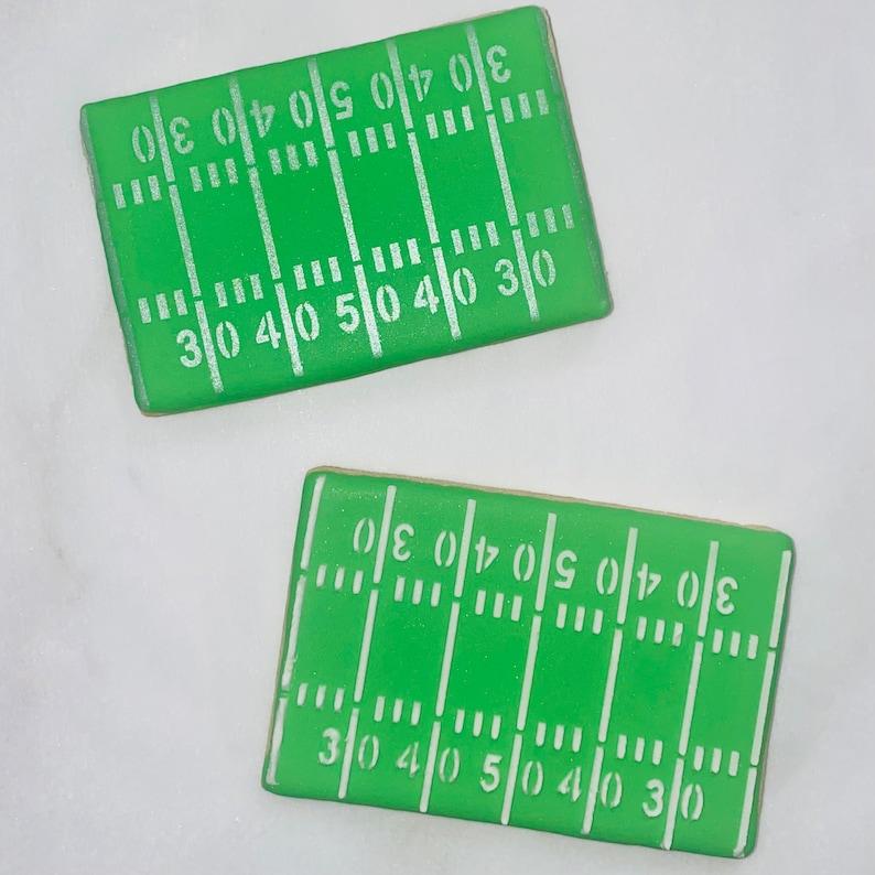 Football Field Cookie Stencil: Sports and Game Day Decoration - Etsy