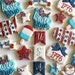 Stars and Stripes Cookie Stencil Set, 4th of July Cookie Stencil Set ...