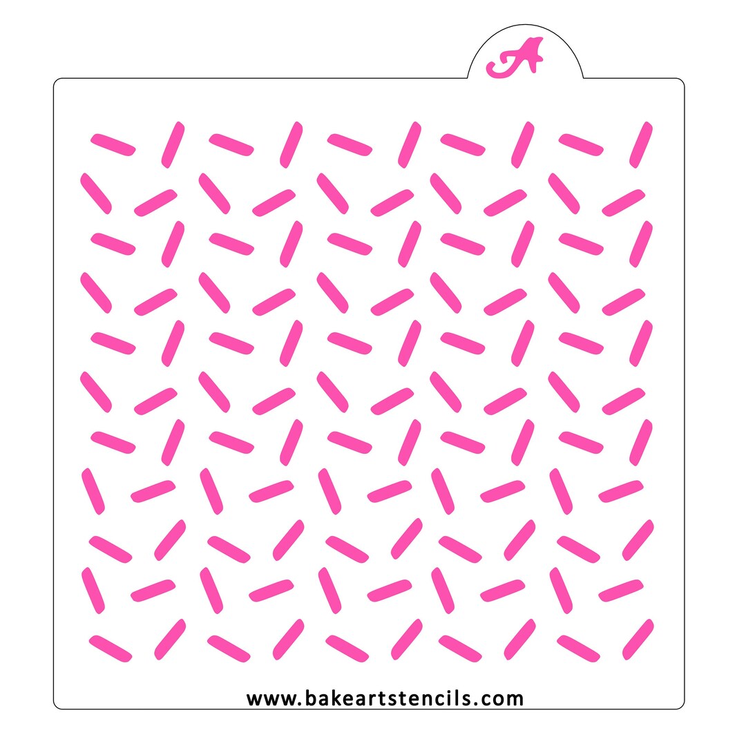 Sprinkles Cookie Stencil: Party Pattern - Baking Template - Etsy