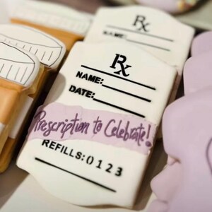 Write a Prescription Cookie Stencil, Rx Cookie Stencil, Nurse Stencil ...