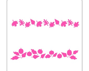 Autumn Bramble 3 Overlay Background Cookie Stencil Cake - Etsy