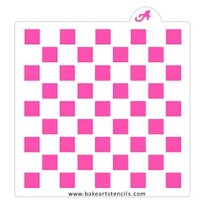 Checkerboard Pattern Cookie Stencil, Checker Board Stencil - Etsy