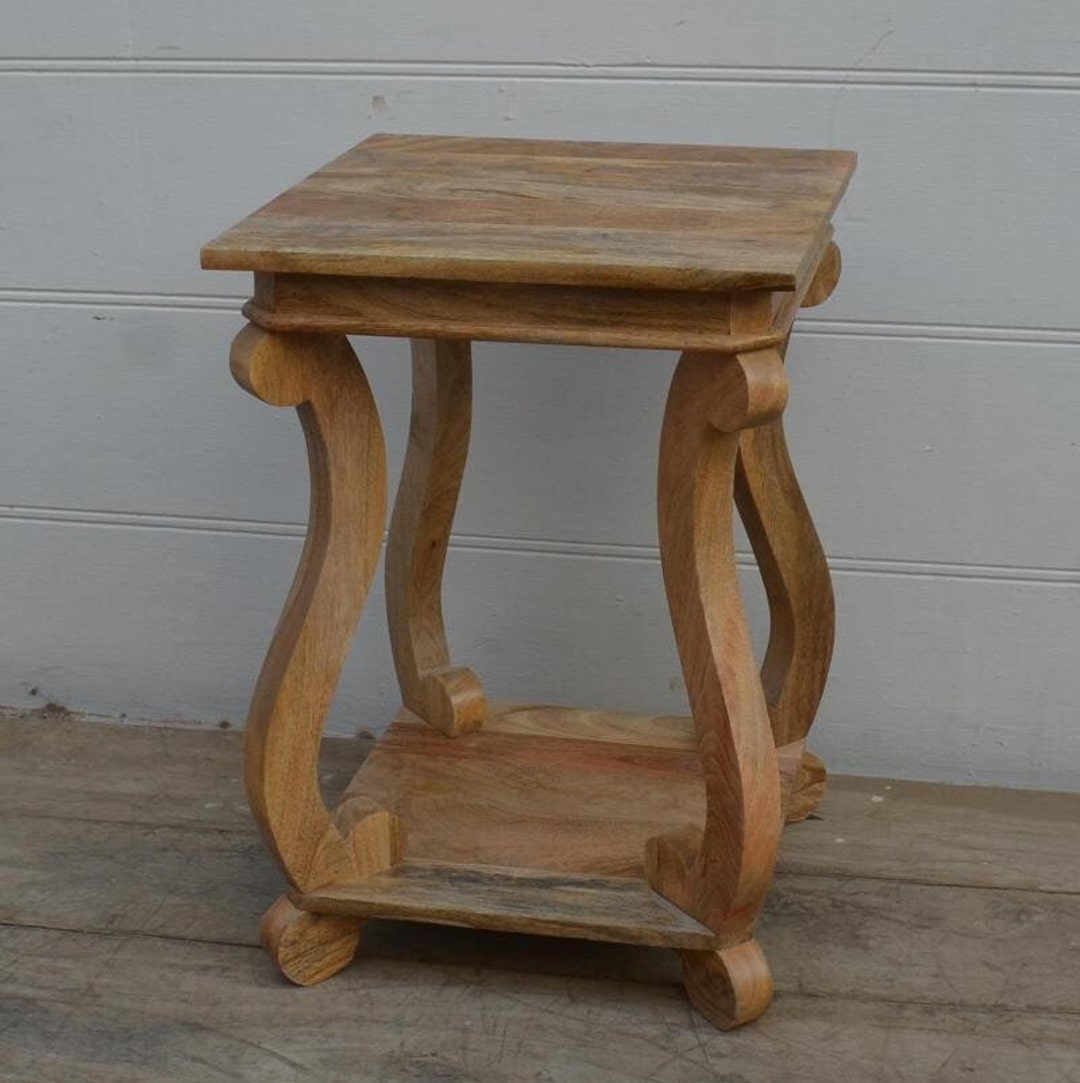 Mango Wood End Table/side Table - Etsy