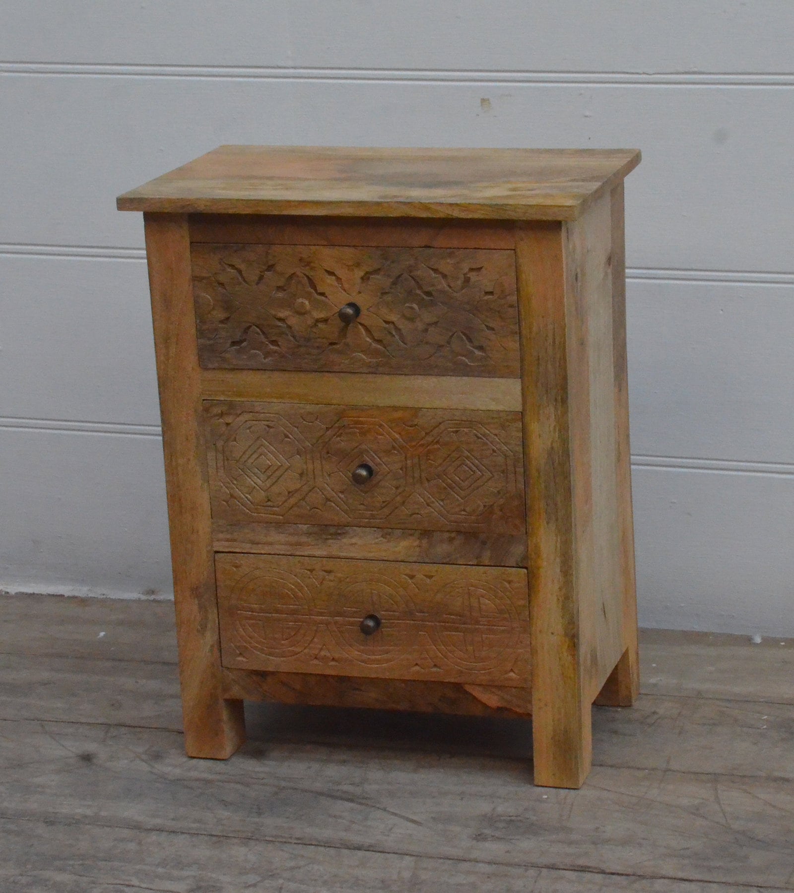 Mango Wood Nightstand/side Table Door & Drawer - Etsy