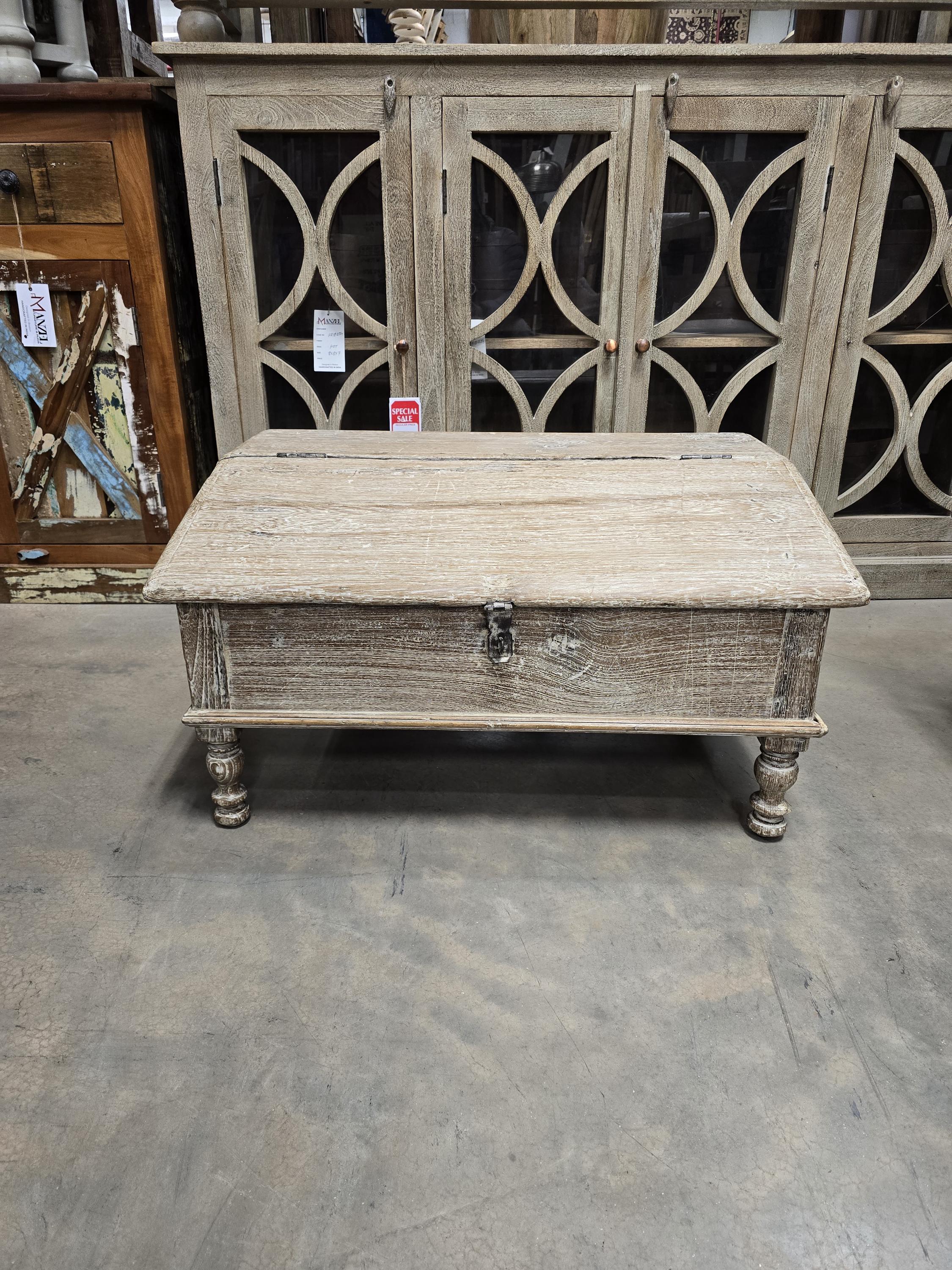 Solid Reclaimed Wood Trunk With Distressed Finish. - Etsy