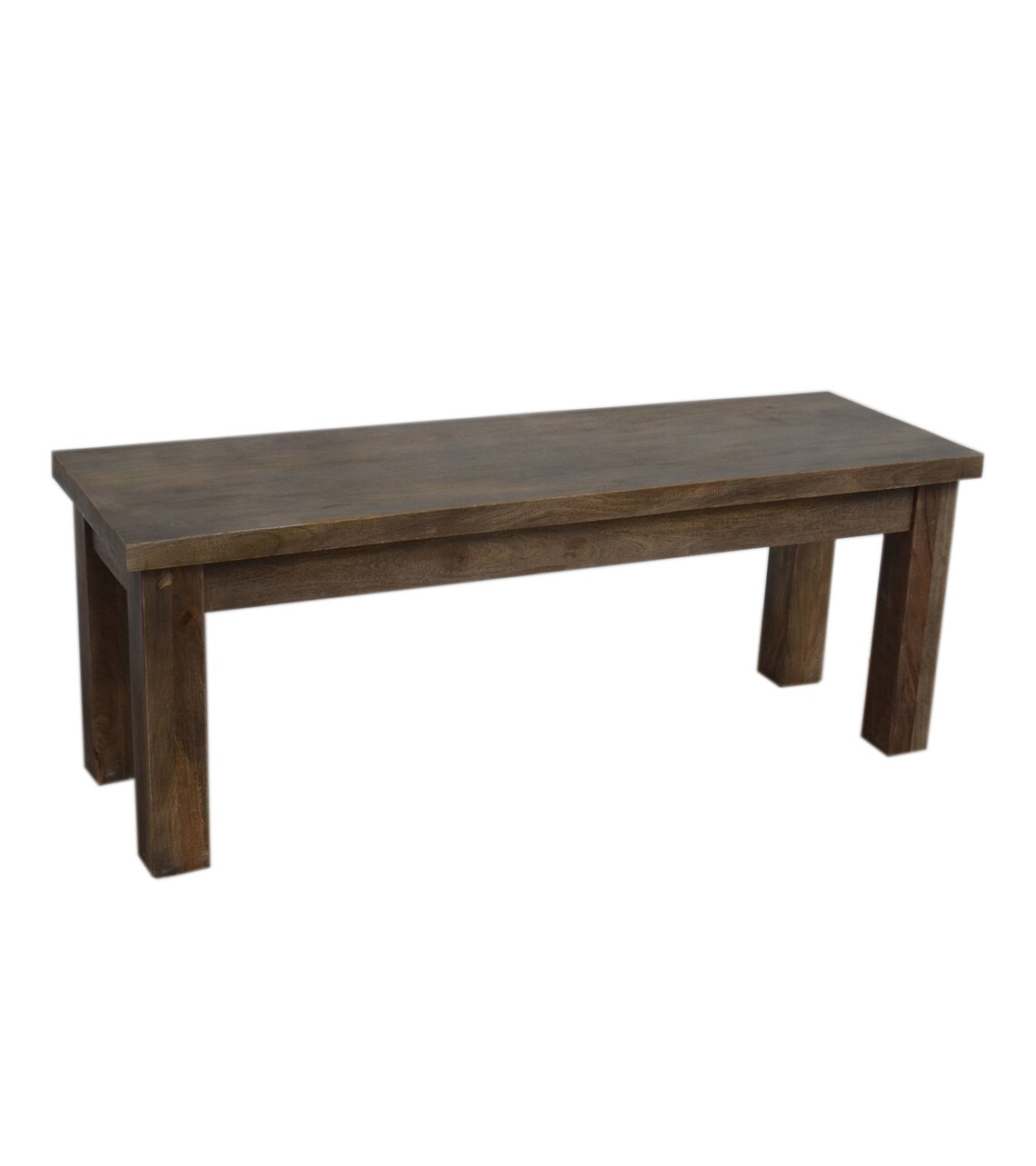 Solid Mango Wood Bench With Square Legs - Etsy