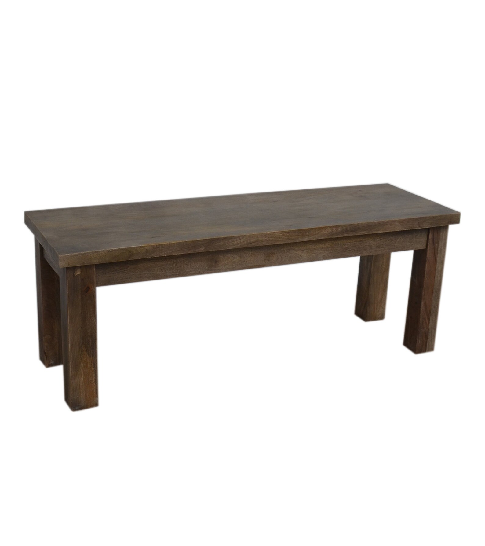 Solid Mango Wood Bench With Square Legs - Etsy