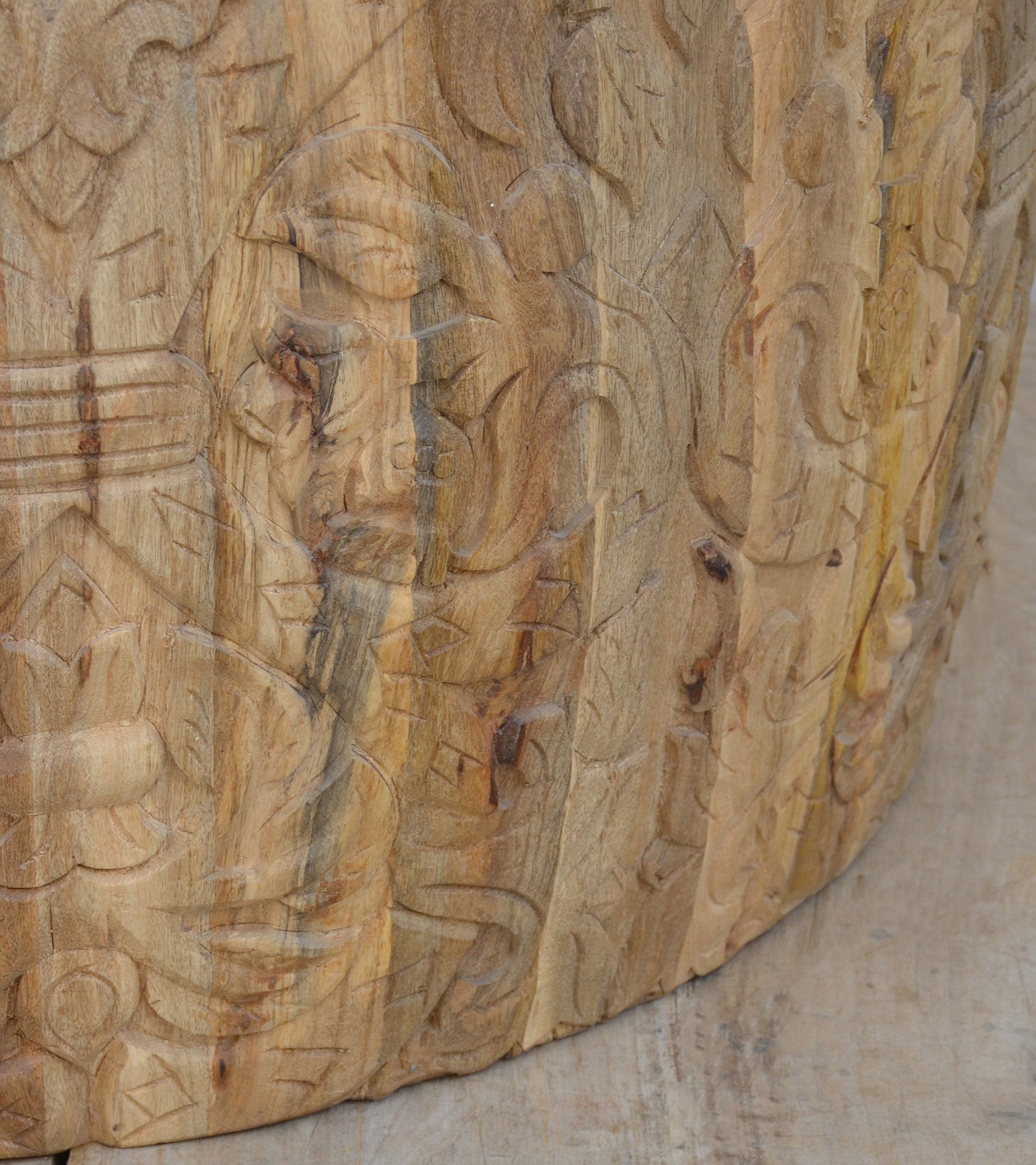 Hand Carved Mango Wooden Coffee Table. - Etsy