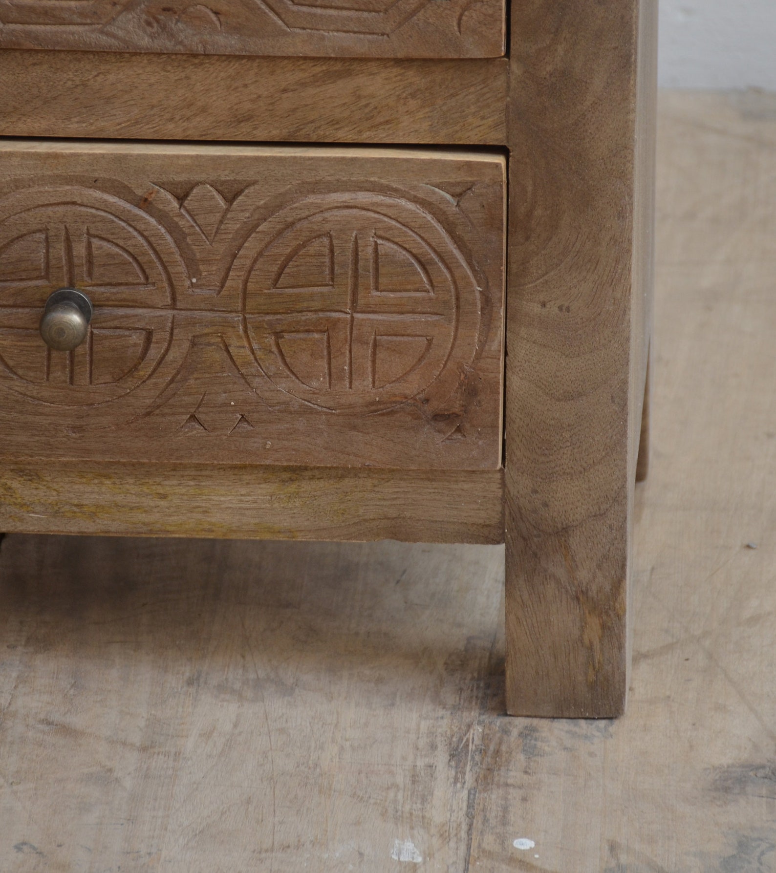 Mango Wood Nightstand/side Table Door & Drawer - Etsy