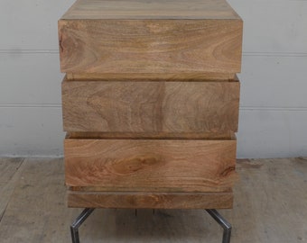 Mango Wood Nightstand - Etsy