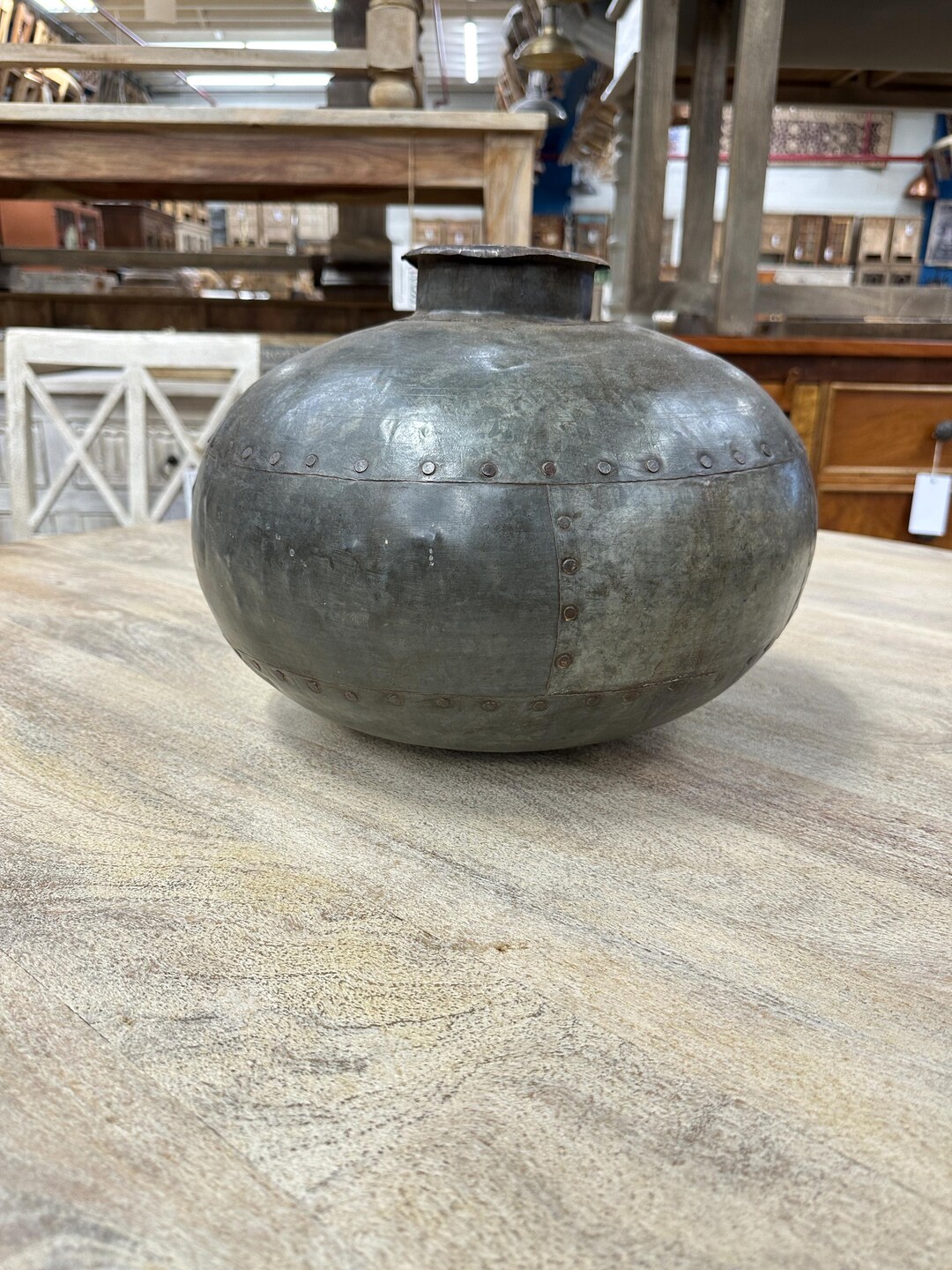 Authentic Indian Rustic Metal Bucket/pot. - Etsy