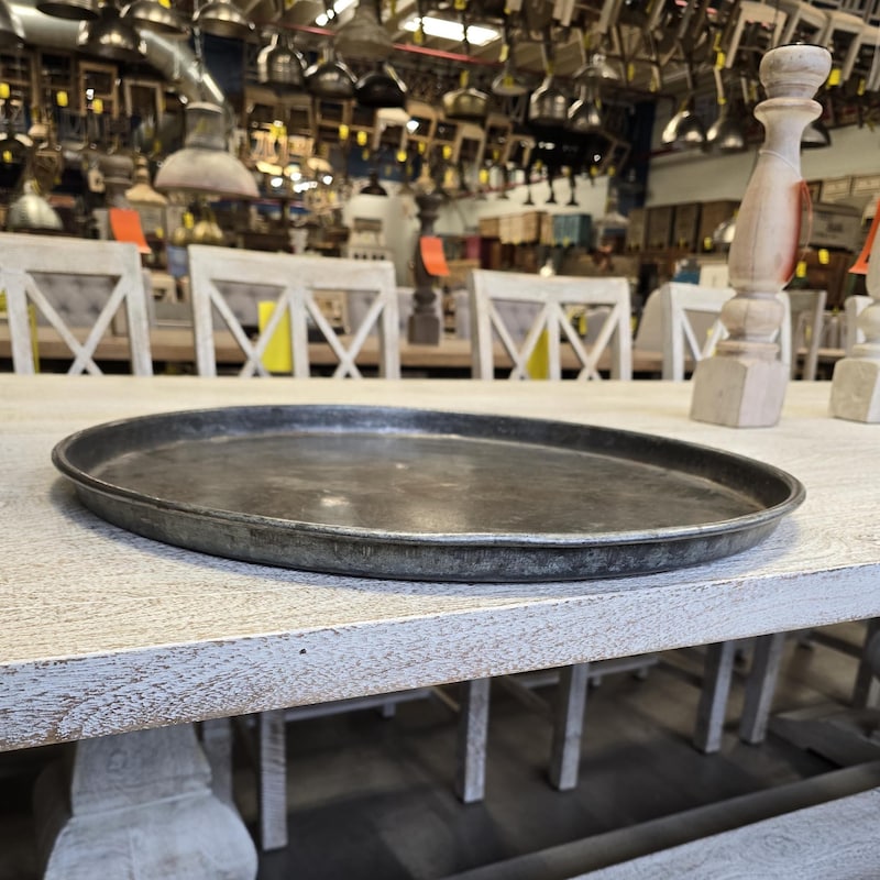 Round Metal Tray - Etsy
