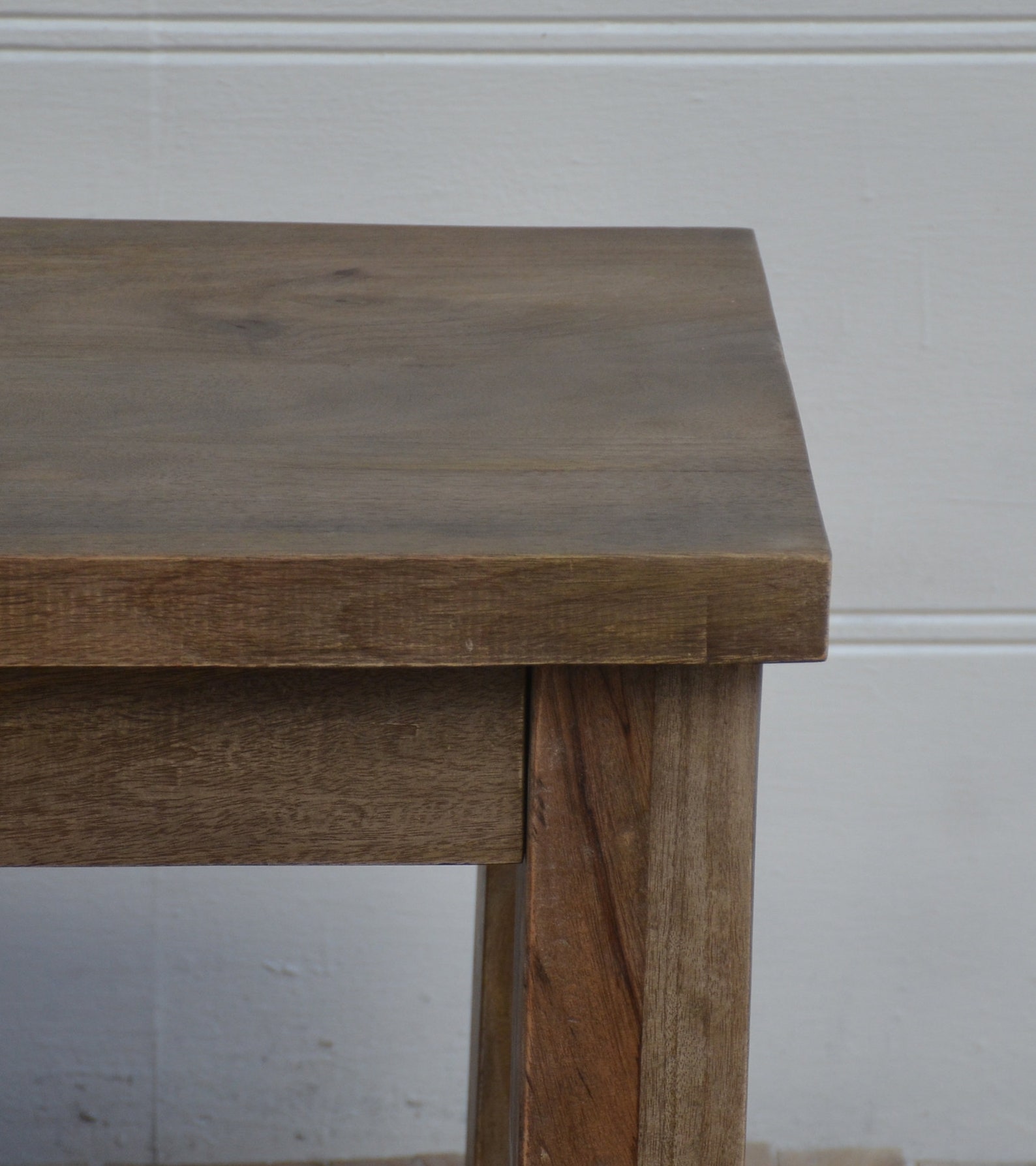 Solid Mango Wood Bench With Square Legs - Etsy