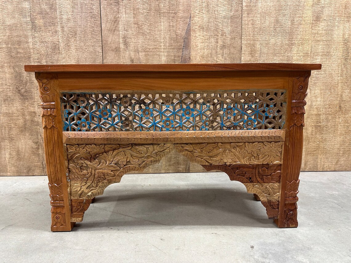 Reclaimed Teak Wood Console Table. - Etsy