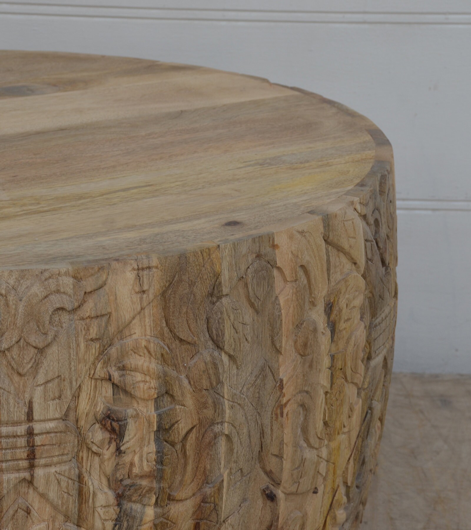 Hand Carved Mango Wooden Coffee Table. - Etsy