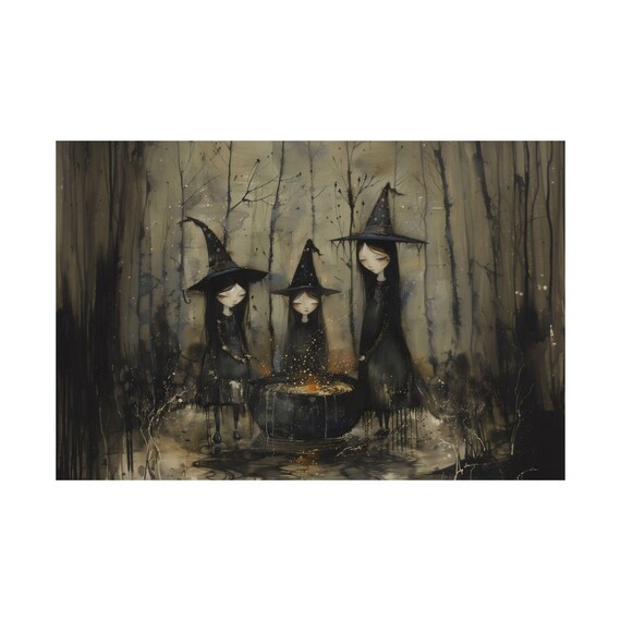 Macbeth Witches Cauldron Painting