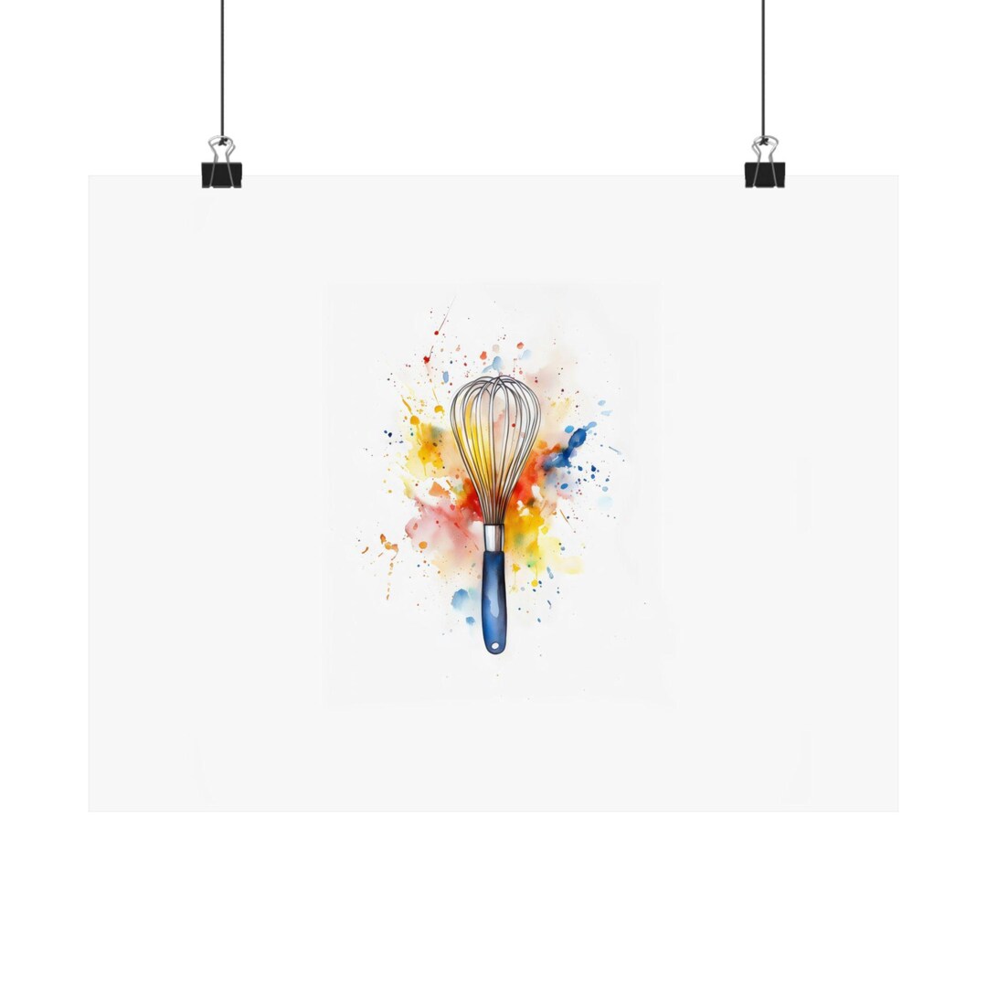 Whisk Wall Art Landscape Kitchen Fruit Vegetable Poster Print, Cooking ...