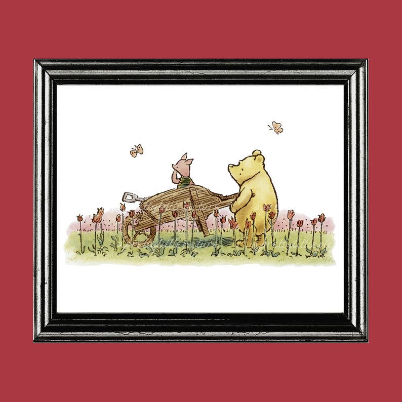 Classic Pooh Art Prints. Classic Pooh Nursery Art. Classic - Etsy