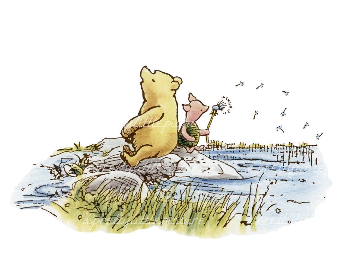 Classic Pooh Art Prints. Classic Pooh Nursery Art. Classic - Etsy