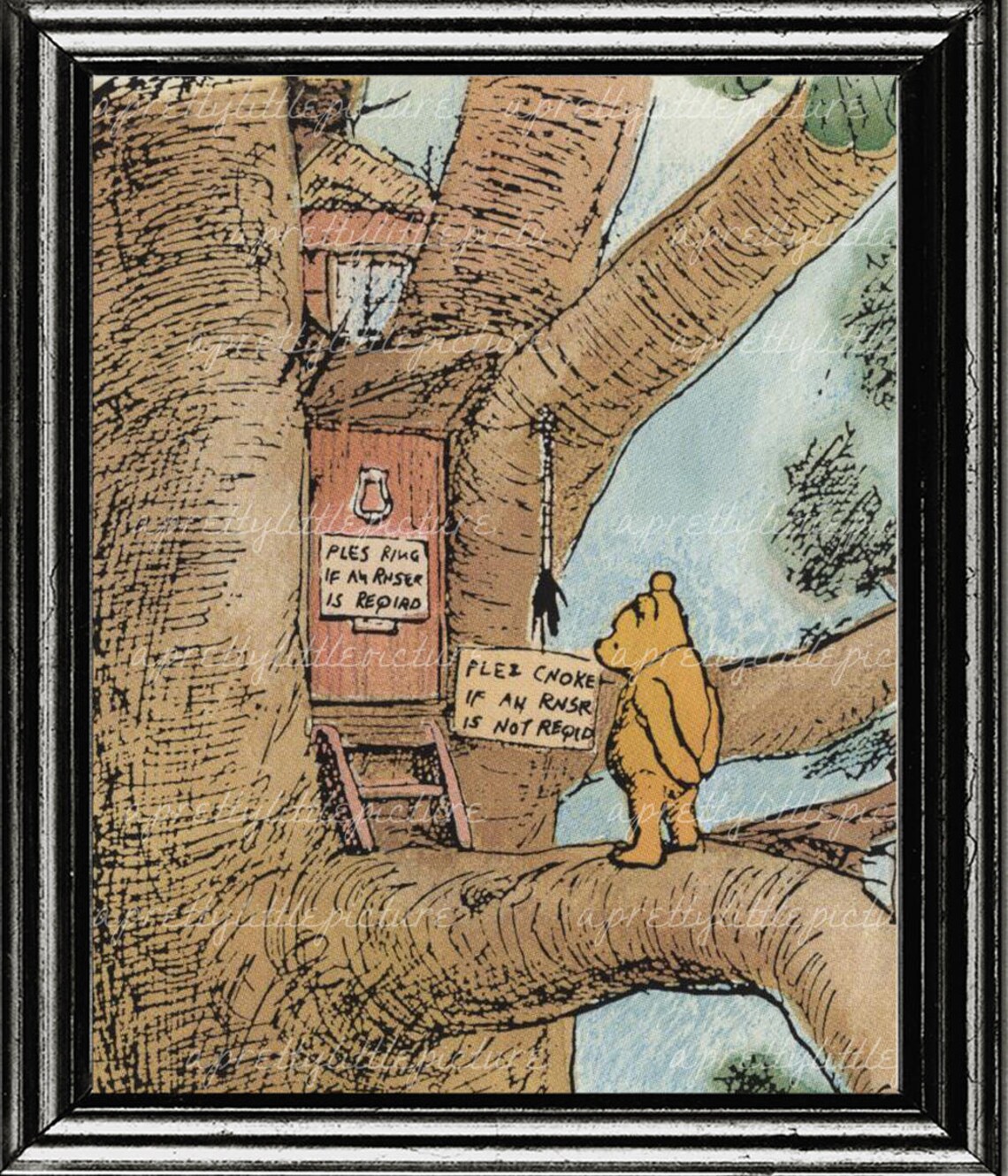 Classic Pooh Art Prints. Classic Pooh Nursery Art. Classic - Etsy