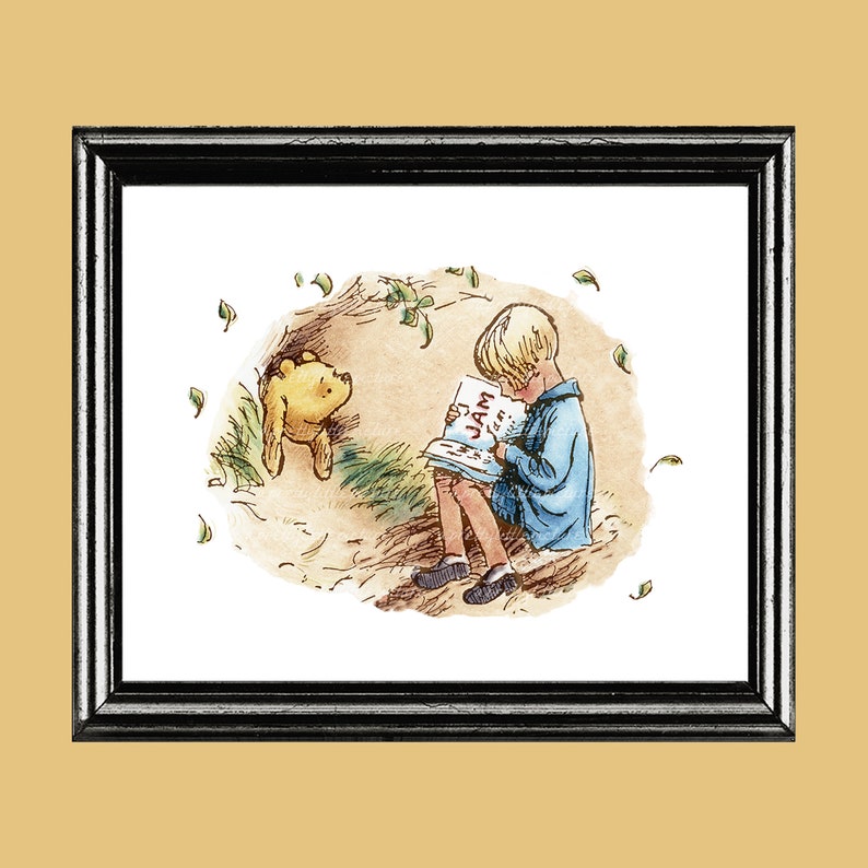 Classic Pooh Art Prints. Classic Pooh Nursery Art. Winnie the - Etsy