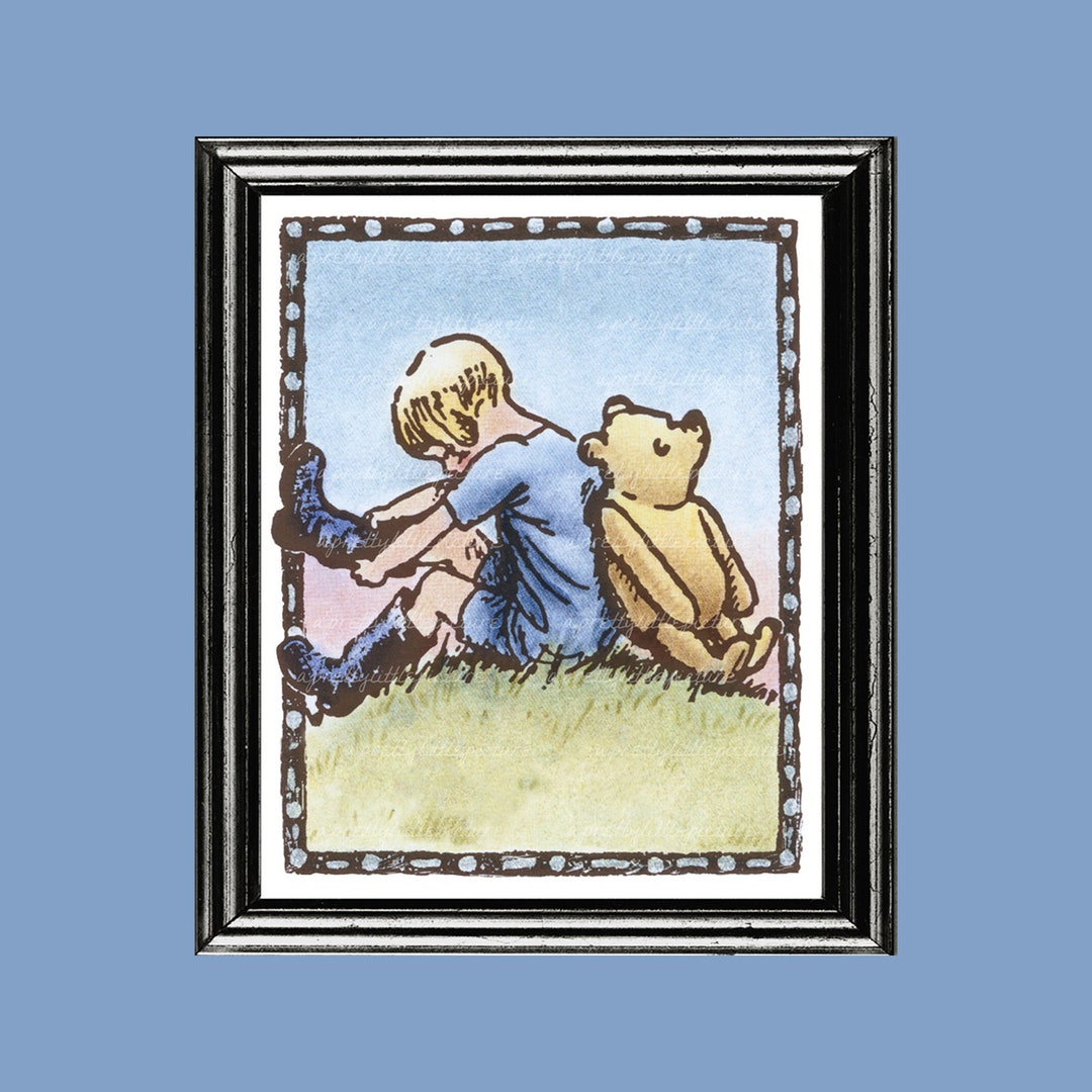 Classic Pooh Art Prints. Classic Pooh Nursery Art. Classic - Etsy