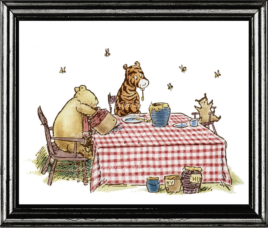 Classic Pooh Art Prints. Classic Pooh Nursery Art. Classic - Etsy
