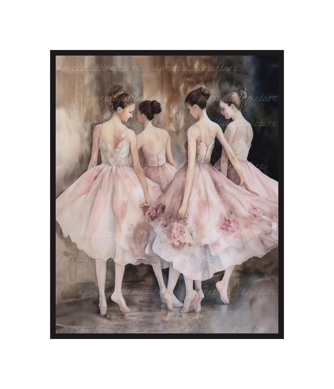 Pink Ballerinas Fine Art Print, Girl's Nursery Decor - Etsy