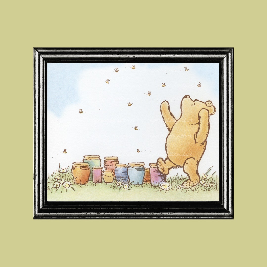 Classic Pooh Art Prints. Classic Pooh Nursery Art. Classic Pooh and the ...