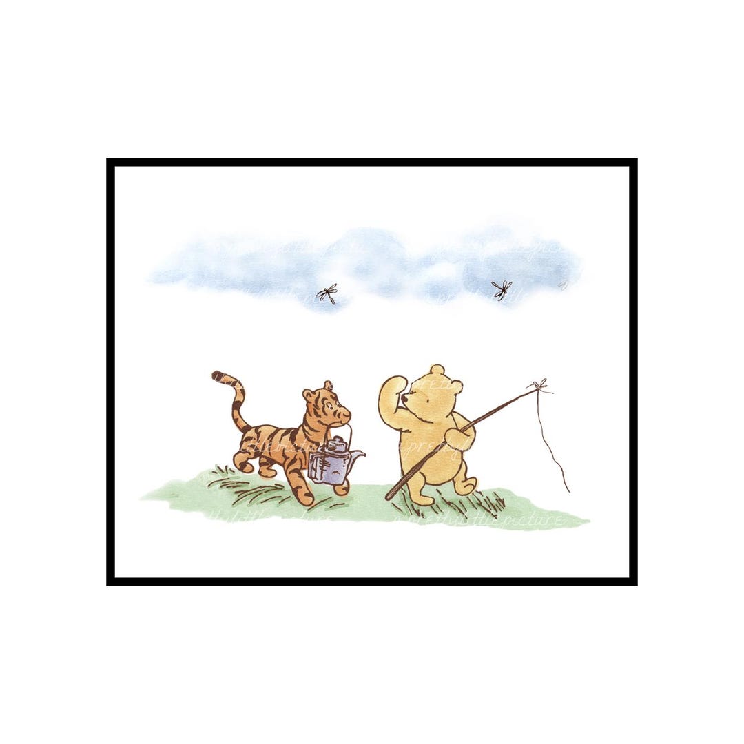 Classic Pooh Art Prints. Classic Pooh Nursery Art. Winnie the Pooh and ...