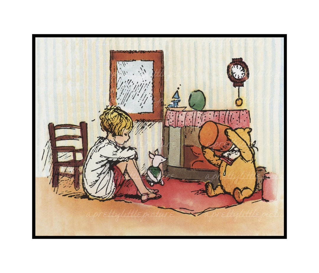 Classic Pooh Art Prints. Classic Pooh Nursery Art. Classic Pooh and ...