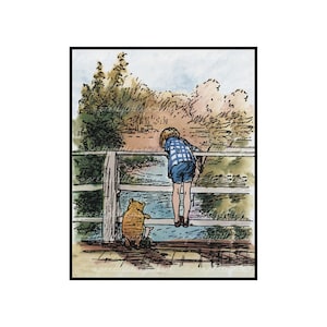 Winnie the Pooh Wall Art. Classic Pooh Art Prints. Classic Pooh Nursery ...