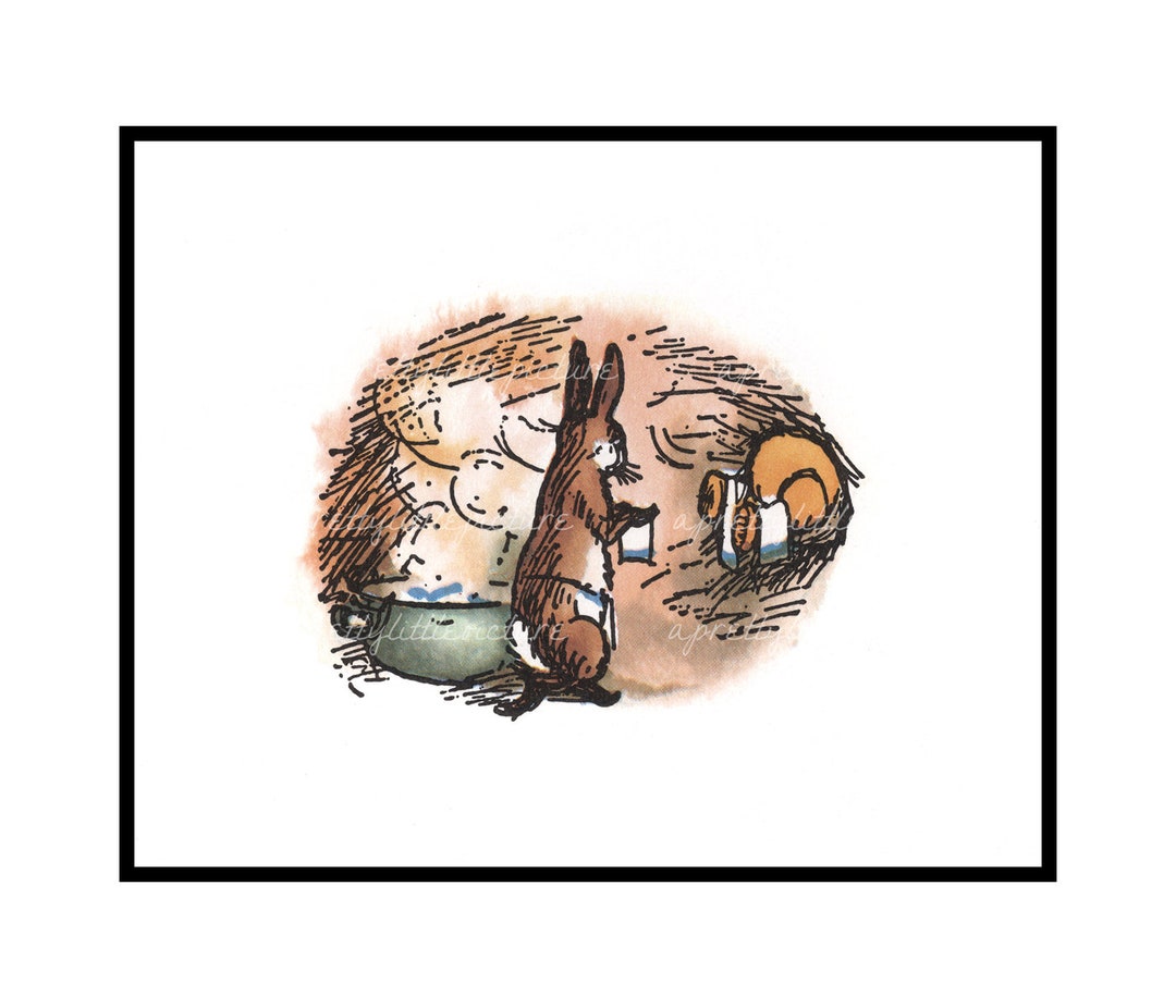 Winnie the Pooh Wall Art. Classic Pooh Art Print. Nursery Art. Best ...