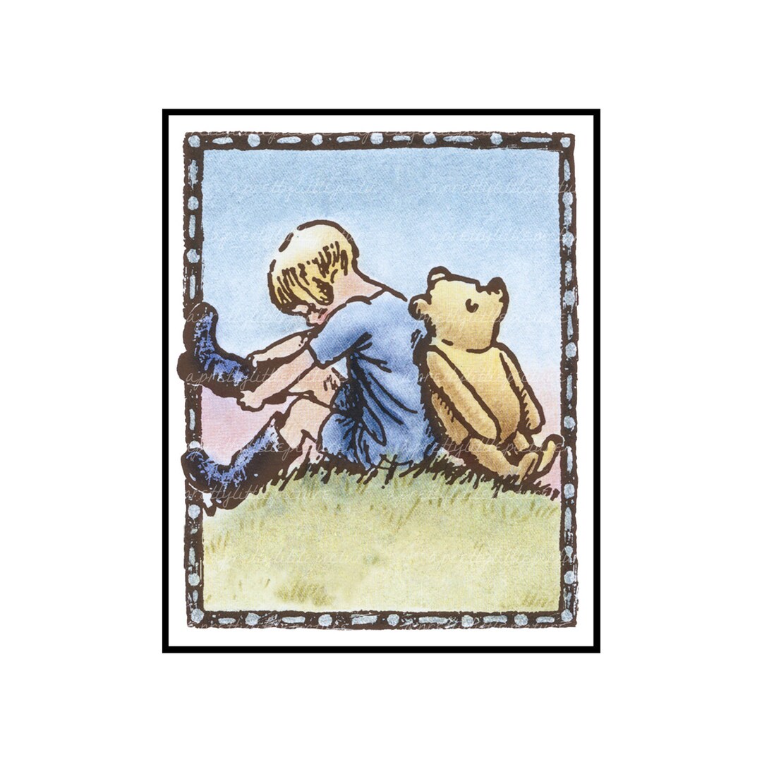 Classic Pooh Art Prints. Classic Pooh Nursery Art. Classic Pooh and ...