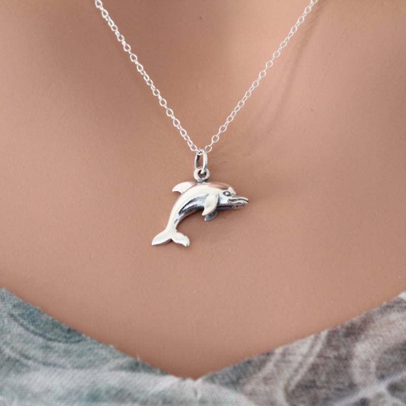 Dolphin Necklace - Etsy