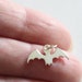 Sterling Silver Bat Charm, Cute Bat Charm, Hanging Bat Charm, Bat Charm ...