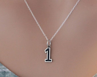 Number 1 Necklace - Etsy