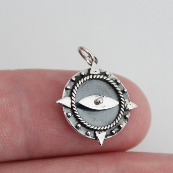 Compass Charm - Etsy