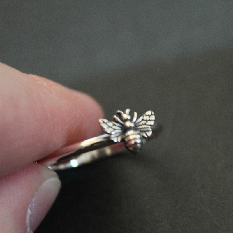 Silver Bee Ring - Etsy