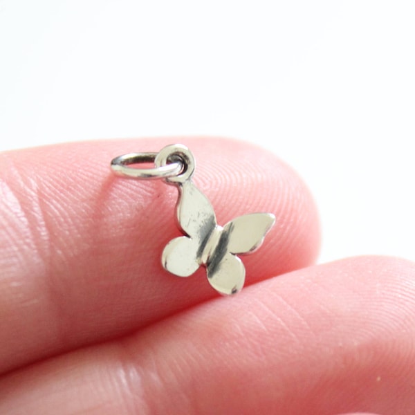Tiny Butterfly Charm - Etsy