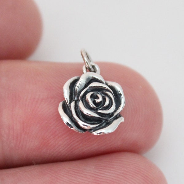 Rose Charm - Etsy