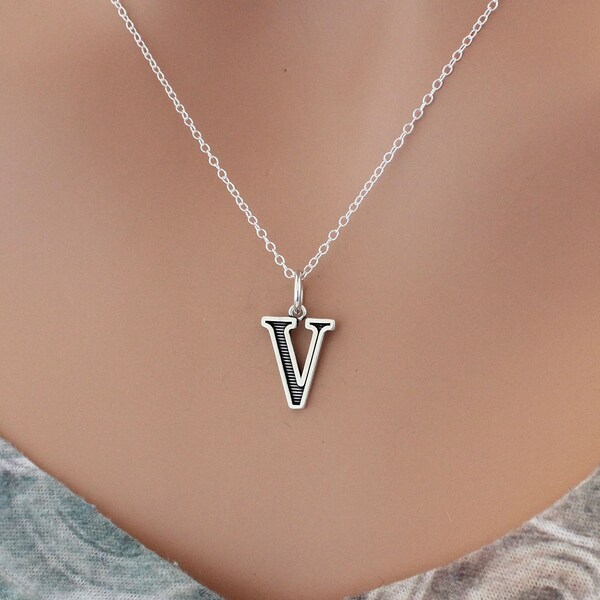V Necklace - Etsy