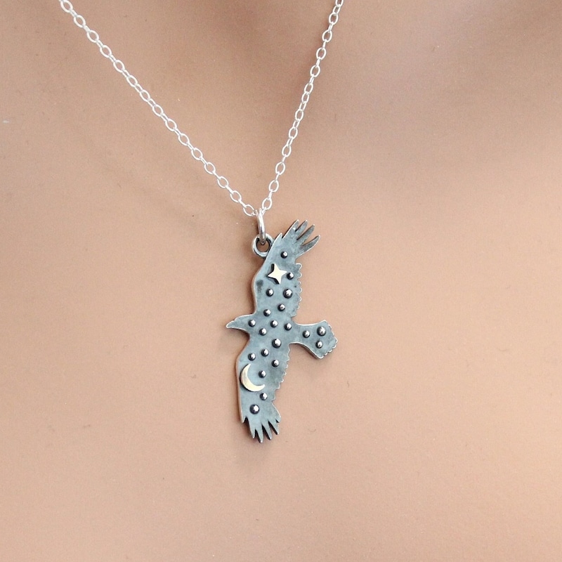 Raven Necklace - Etsy