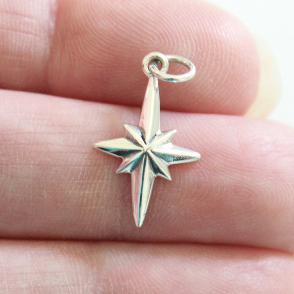 North Star Charm - Etsy
