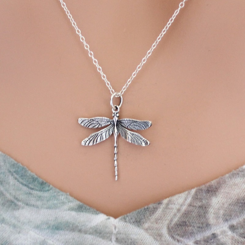 Dragonfly Necklace - Etsy