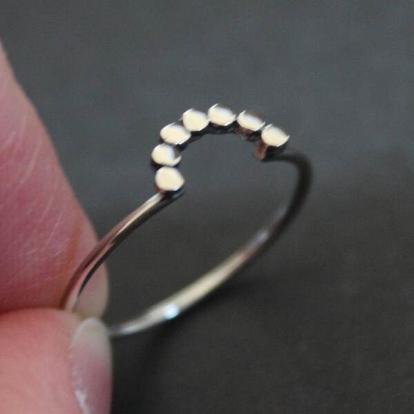 Half Circle Ring - Etsy
