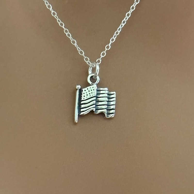 Us Flag Necklace - Etsy