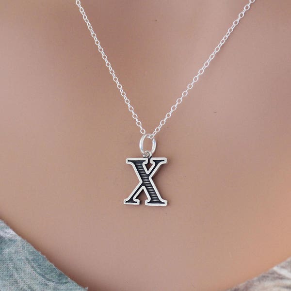 X Necklace - Etsy