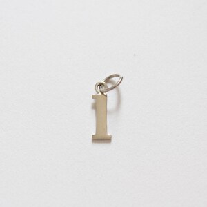 Sterling Silver Lowercase L Initial Charm, L Initial, Large L Letter ...